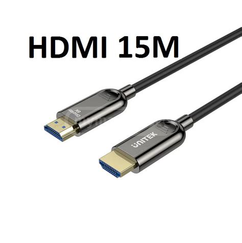 Hdmi Cable 15m 8k 60hz Unitek კაბელი 15 მეტრი Fiber Optic მეორადი და