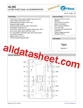 IC HC Datasheet PDF IC Haus GmbH