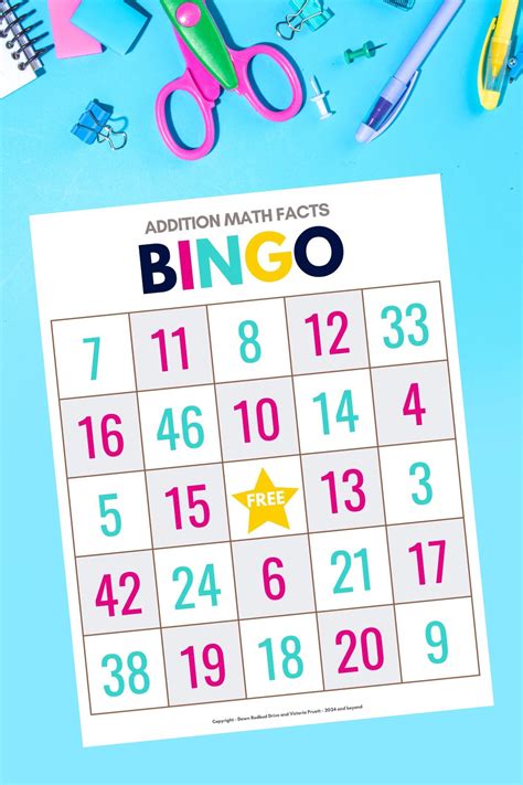 Math Bingo Game Printable Furtive Printable