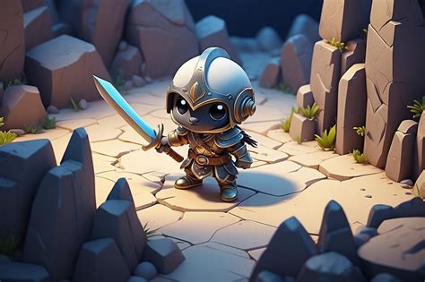 Premium Photo Very Detailed Tiny Cute Gladiator