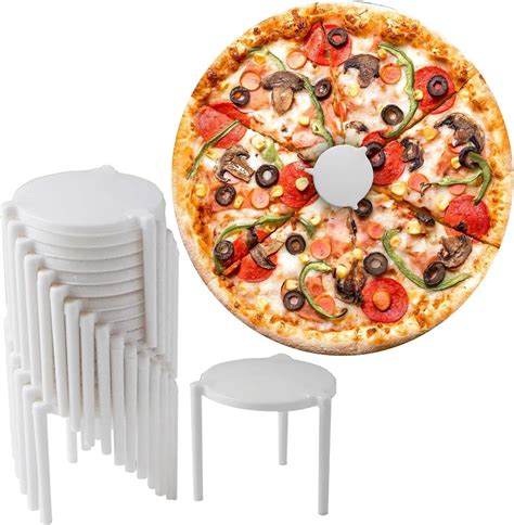 Buy Genut Plastic Pizza Tripod Stackers Tabletop White Pizza Savers