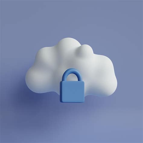 Premium Ai Image Cloud Storage Data Security Protection 3d Render Illustration