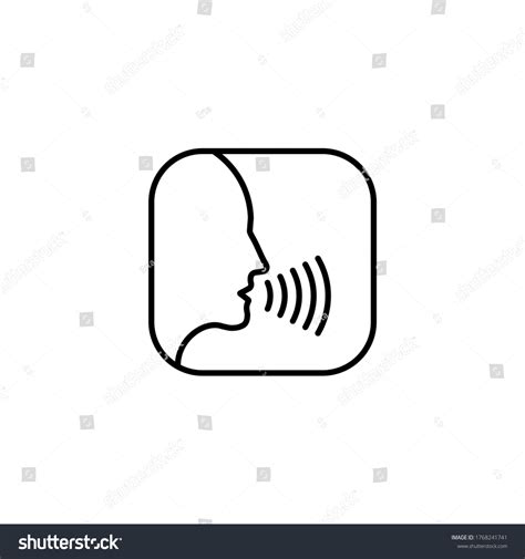 Voice Command Icon Design Isolated On Stock Vector Royalty Free Shutterstock