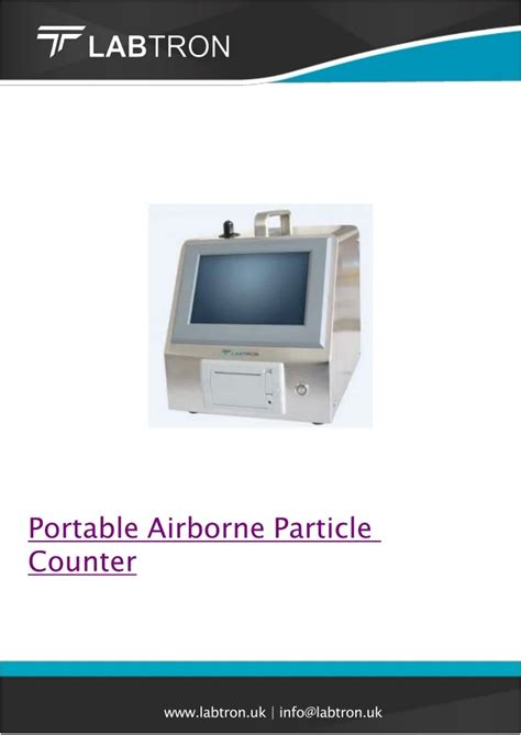 Ppt Portable Airborne Particle Counter Weight 8 5 Kg Powerpoint Presentation Id 13131403