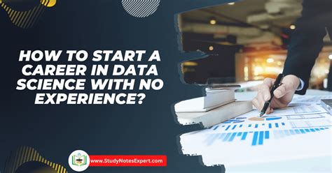 how to start a career in data science with no experience