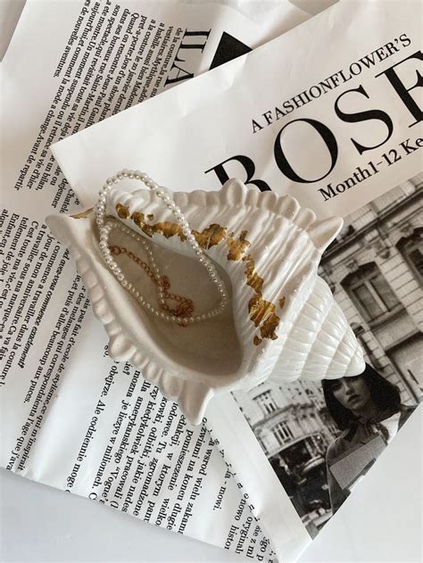 Ракушка из гипса эстетика для дома подарок Дизайн ручной вышивки Свеча Ракушки