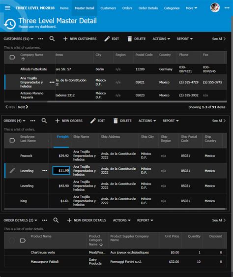 Inline Editing In Multi Level Master Detail Pages