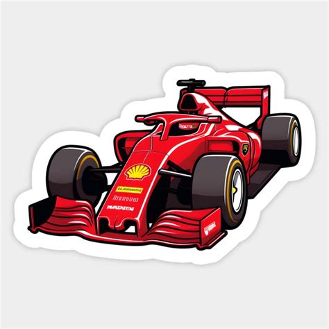 Formula 1 Car Sticker Red Sticker Drucken Sticken Formel 1