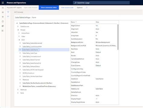 Sherif Fayed D365 Fo Finance And Operations Aot Browser