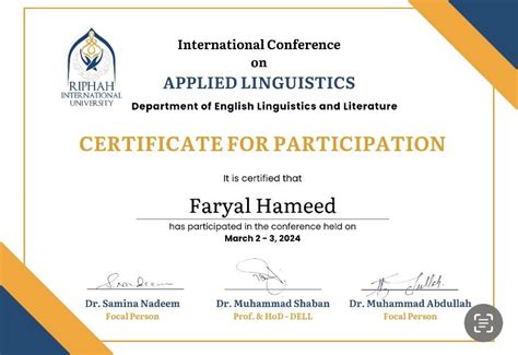 Faryal Abbasi On Linkedin Riphahinternationaluniversity