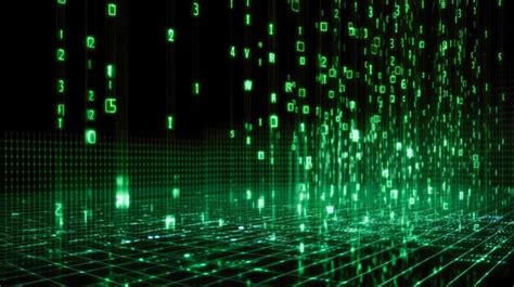 Premium Photo Binary Code On Black Background Computer Generated Abstract Background