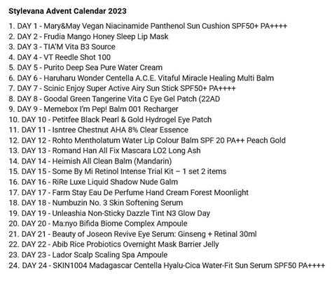 Advent Calendar 2023 Spoilers Yesstyle Vs Stylevana Rasianbeauty