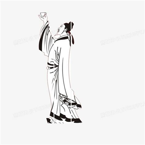 古典诗人PNG图片素材下载 诗人PNG 熊猫办公