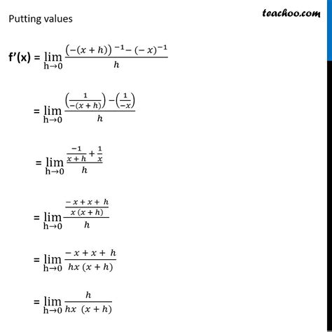 Misc 1 Find Derivative By First Principle X Sin X1