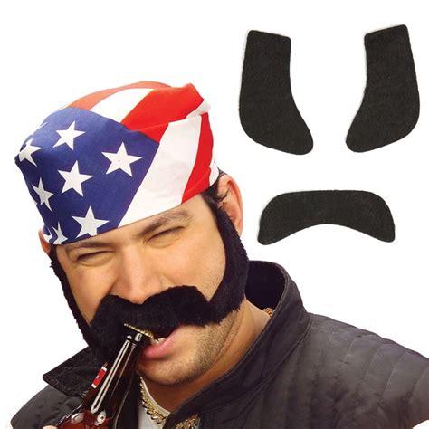 Backenbart And Koteletten Falscher Bart Rocker Zum Ankleben Biker Klebebart Unecht Eur 699