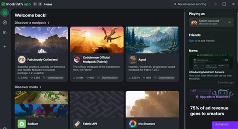 How To Install The Modrinth App Official Minecraft Mod Manager