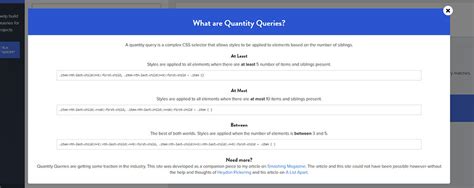 Generate Css Quantity Queries With The Qq Builder Hongkiat