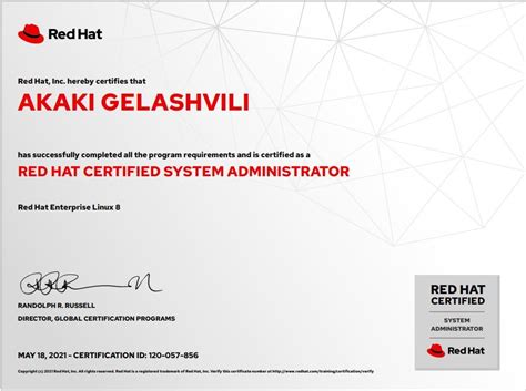 Akaki Gelashvili On Linkedin Redhat Redhattraining Redhatcertification