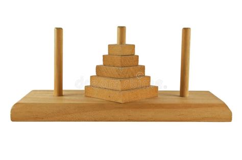 towers of hanoi puzzle stock image image of white conquering 1726361