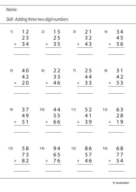 Adding Three Two Digit Numbers Written Strategy Studyladder Interactive Learning Games Adding Three Two Digit Numbers Written Strategy Studyladder Interactive Learning Games