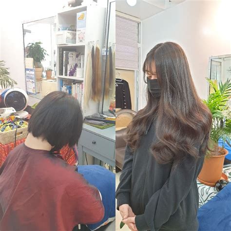 붙임머리 타샵에서 흔하게 붙이는 스킬기법 두가닥땋기 아닙니다 절대 두상안커집니다 안아프구요