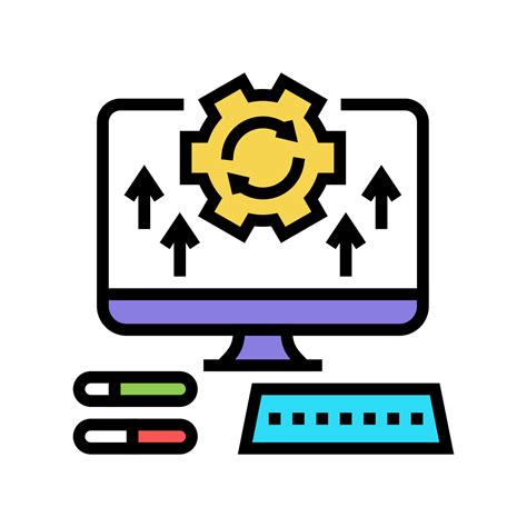 Computer Optimize Color Icon Vector Illustration 10344971 Vector Art At