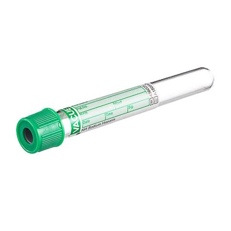 Greiner Bio One Vacuette® 6ml Nh Sodium Heparin Tubes 13x100mm Green