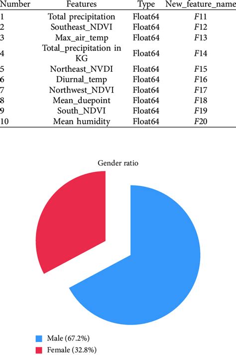 Representation Of All Feature Names With Data Types Download