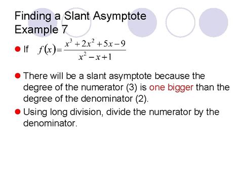 Asymptotes Tutorial Horizontal Vertical Slant And Holes Definition