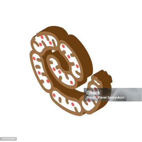 치킨 소시지 고기 아이소메트릭 아이콘 벡터 일러스트 레이 션 고기에 대한 스톡 벡터 아트 및 기타 이미지 고기 구이 굽기