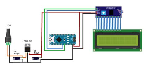Arduino I2c Supported 16x2 Lcd Example With Circuit Diagram And