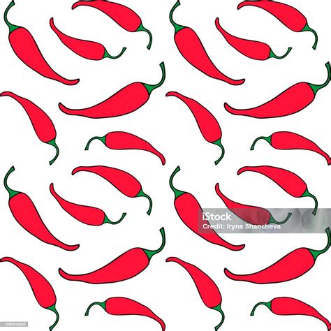 칠리 페퍼 파타튼 분리 매운 야채 스케치 멕시코 음식 뜨거운 고추 할라페노 고추 기호 벡터 그림입니다 고추류에 대한 스톡 벡터 아트 및 기타 이미지 Istock