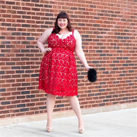 Red Hot Lace Plus Size Dress From City Chic