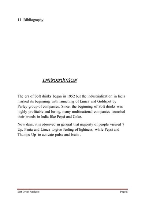 soft drink analysis docx