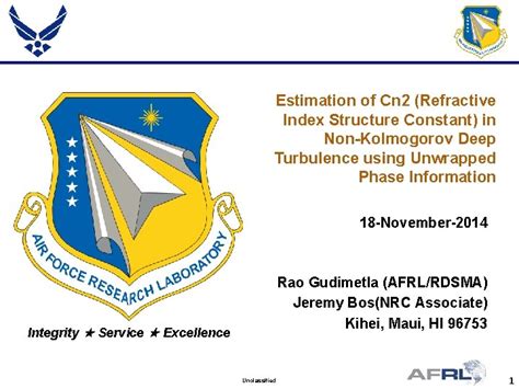 Estimation Of Cn 2 Refractive Index Structure Constant