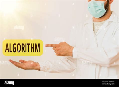 Word Writing Text Algorithm Business Photo Showcasing Procedure For Solving A Problem Or