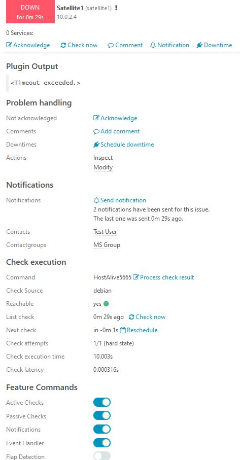email notification sent but not receving email icinga director