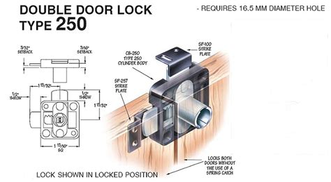 Compx Timberline 250cb Desk Lock 2 Point Less Plug