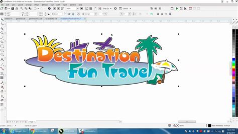 Corel Draw Tips And Tricks Blend Color Inside A Text Part 5 Over Board Youtube
