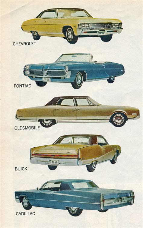 1967 General Motors Line Vintage Cars Classic Cars American Classic