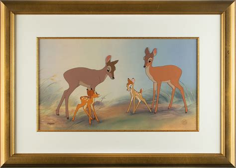Bambi Limited Edition Hand Painted Cel Rr Auction