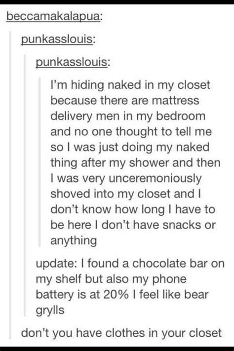 Beccamakalagua Punkasslouis Im Hiding Naked In My Closet Because