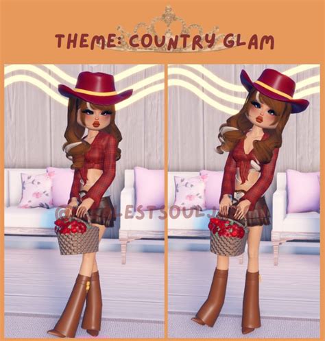 Dti Country Glam Theme Country Dresses Dress To Impress Glam Outfit