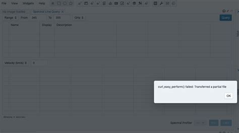 spectral line query transferred a partial file · issue 575 · cartavis
