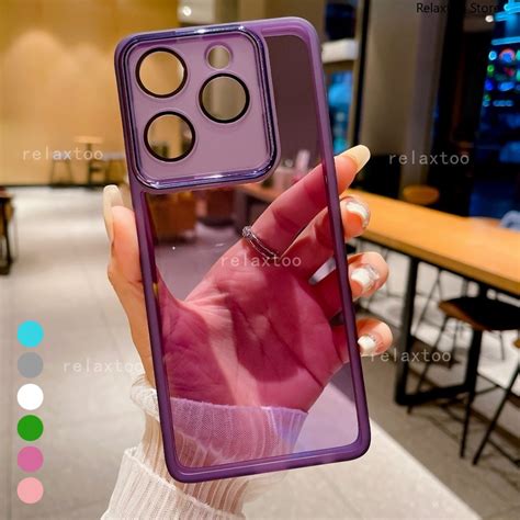 Clear Casing For Itel RS4 S23 A70 S23 ItelS23 ItelRS4 ItelA70 5G 4G A665L S681LN Square Plated