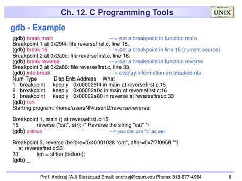 PPT Gdb GNU Debugger PowerPoint Presentation Free Download ID 1205705