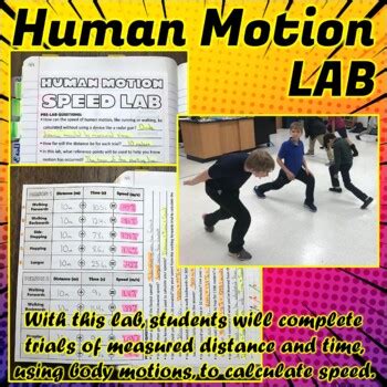 Lab Human Motion By Travis Terry Teachers Pay Teachers
