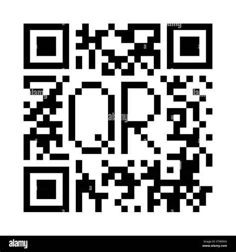 QR Code Abstract Illustration Of Designer On White Background Stock