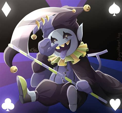 Deltarune Jevil By Adtag On Deviantart Jevil Fanart Deltarune Wallpaper Deltarune Art