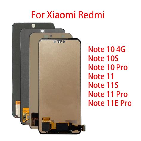 Tft Tela Lcd Para Xiaomi Redmi Nota G S S E Pro Touch Screen Digitalizador